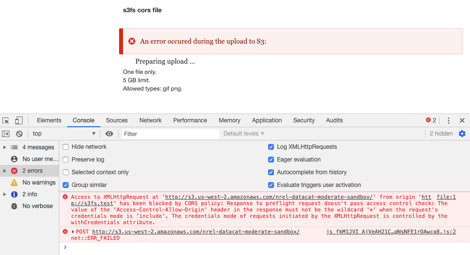 Blocked By Cors Policy On Chrome Firefox And Safari Work 3130455